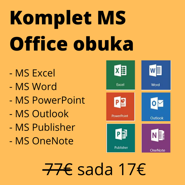 Komplet MS Office video obuka – Biznis Edukacije